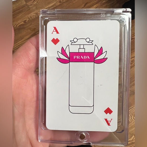 Prada | Other | Prada Beauty Ace Of Hearts Playing Card | Poshmark